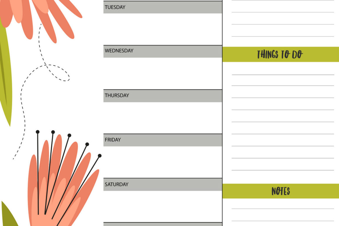Busy weekend planner – Free printable downloads from ChoreTell